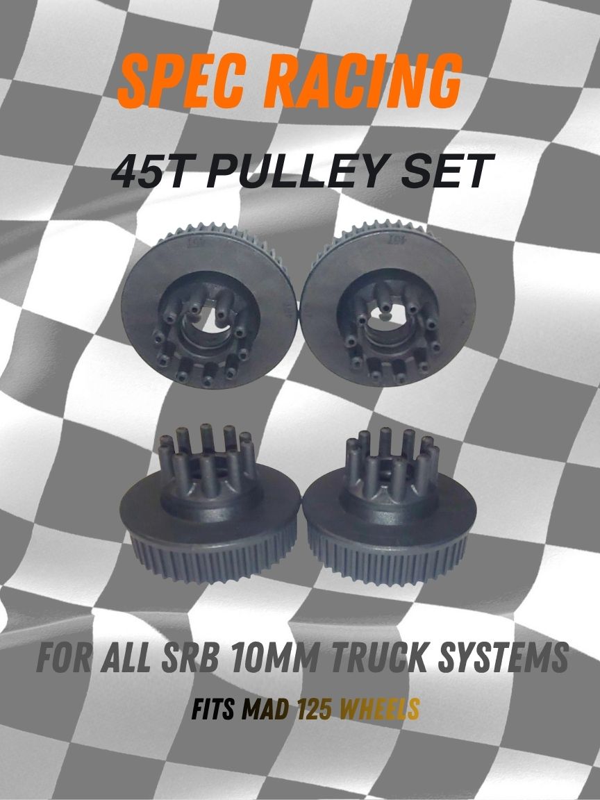 45t Pulley Set for Mad wheel – Stooge Raceboards, LLC